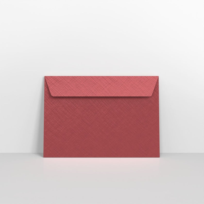 Red Textured Envelopes | Lempac