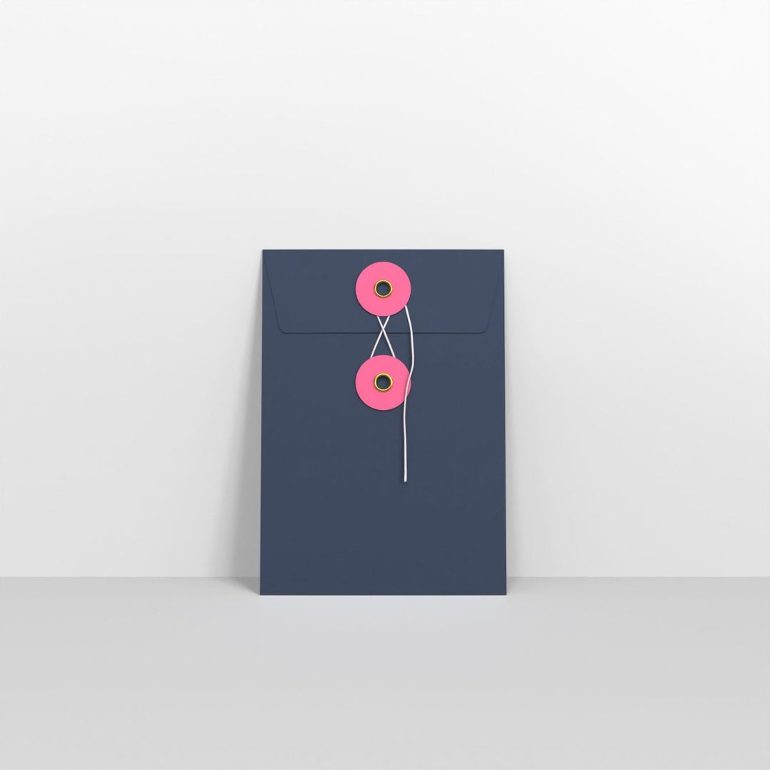 Navy Blue and Pink String & Washer Envelopes | Shop Now – Lempac