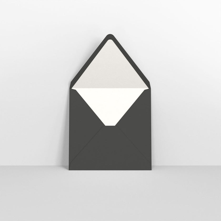 Black & White Fancy Paper Lined Envelopes | Lempac