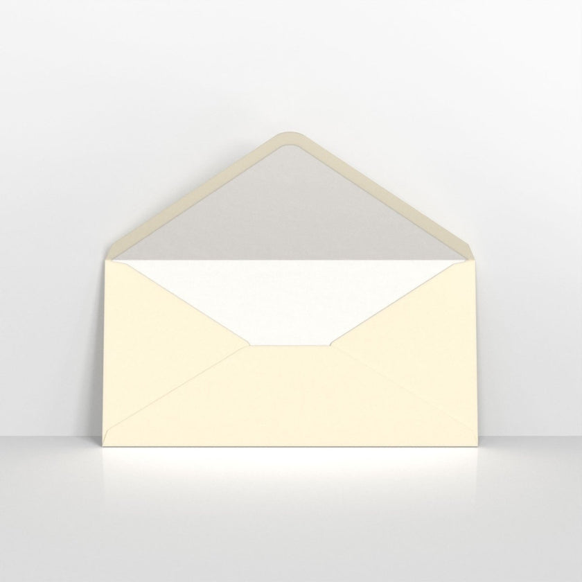 Ivory & White Fancy Paper Lined Envelopes | Lempac
